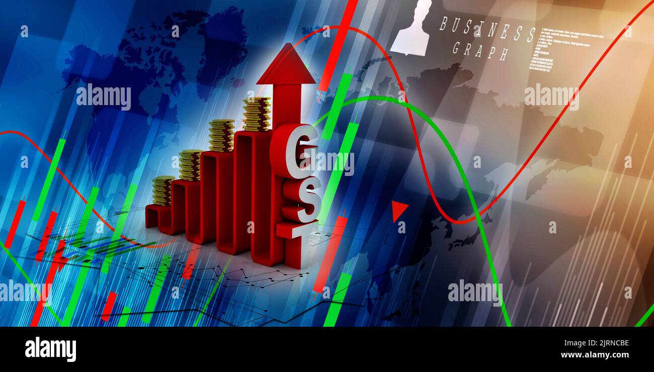 3d rendering Stock market online business concept. business Graph Stock Photo - Alamy