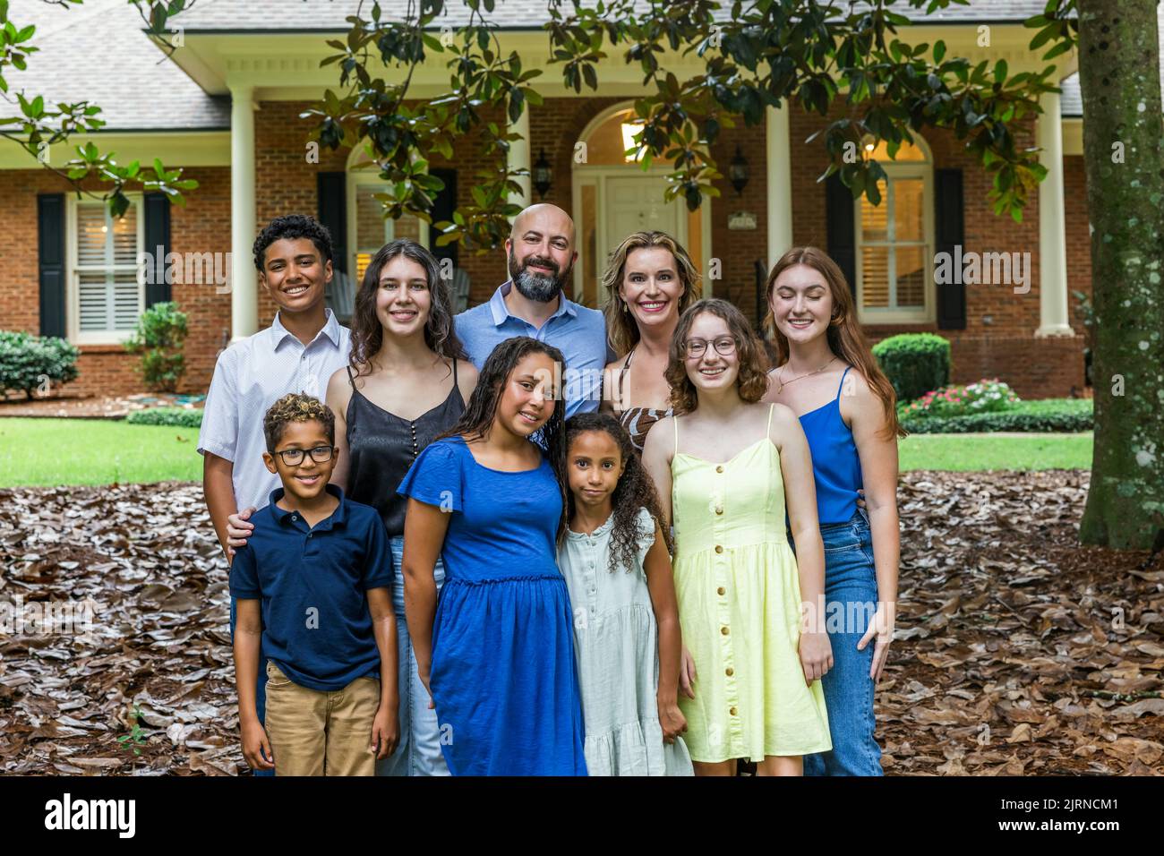 Blended family children portrait hi-res stock photography and images ...