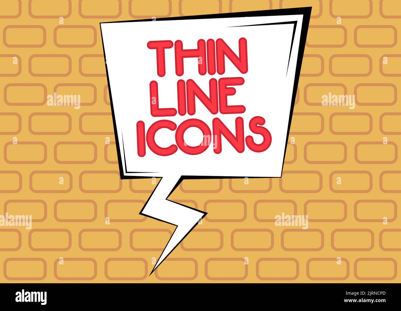 Text showing inspiration Thin Line Icons. Concept meaning Symbols used ...