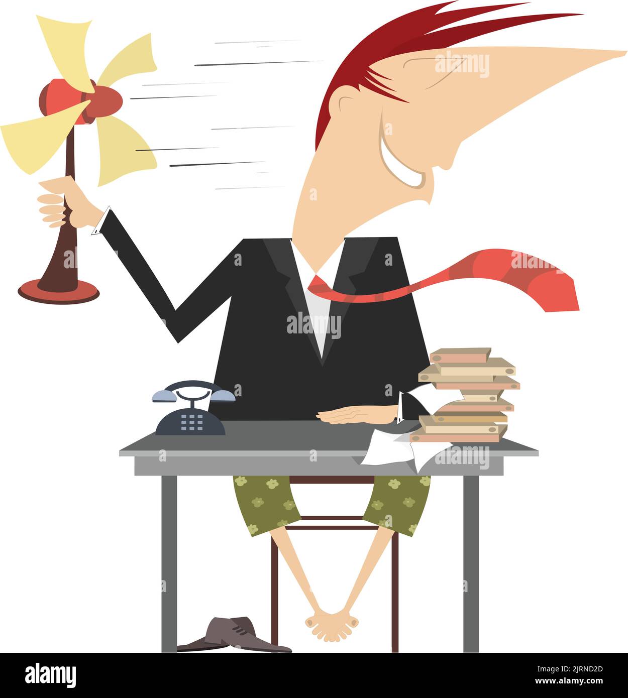 Man escape from office Stock Vector Images - Alamy