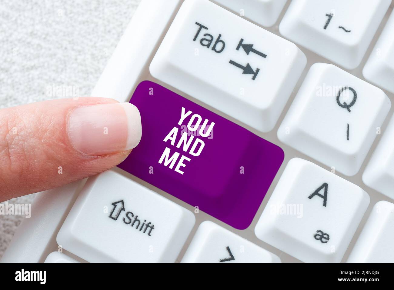 Hand writing sign You And Me. Business concept Couple Relationship ...
