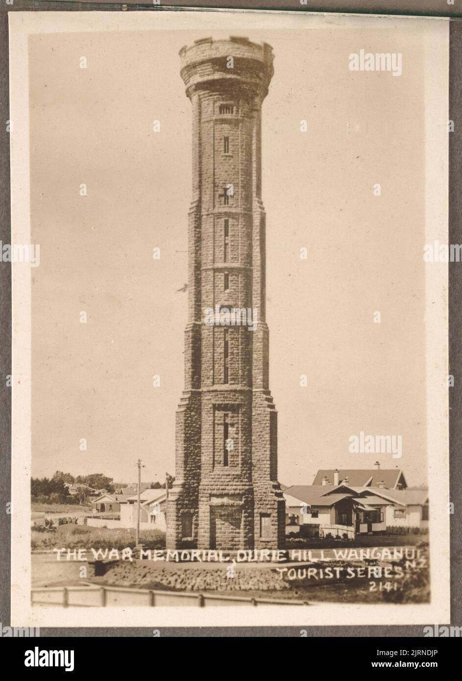 The War Memorial, Durie Hill, Wanganui [sic] New Zealand. From the ...