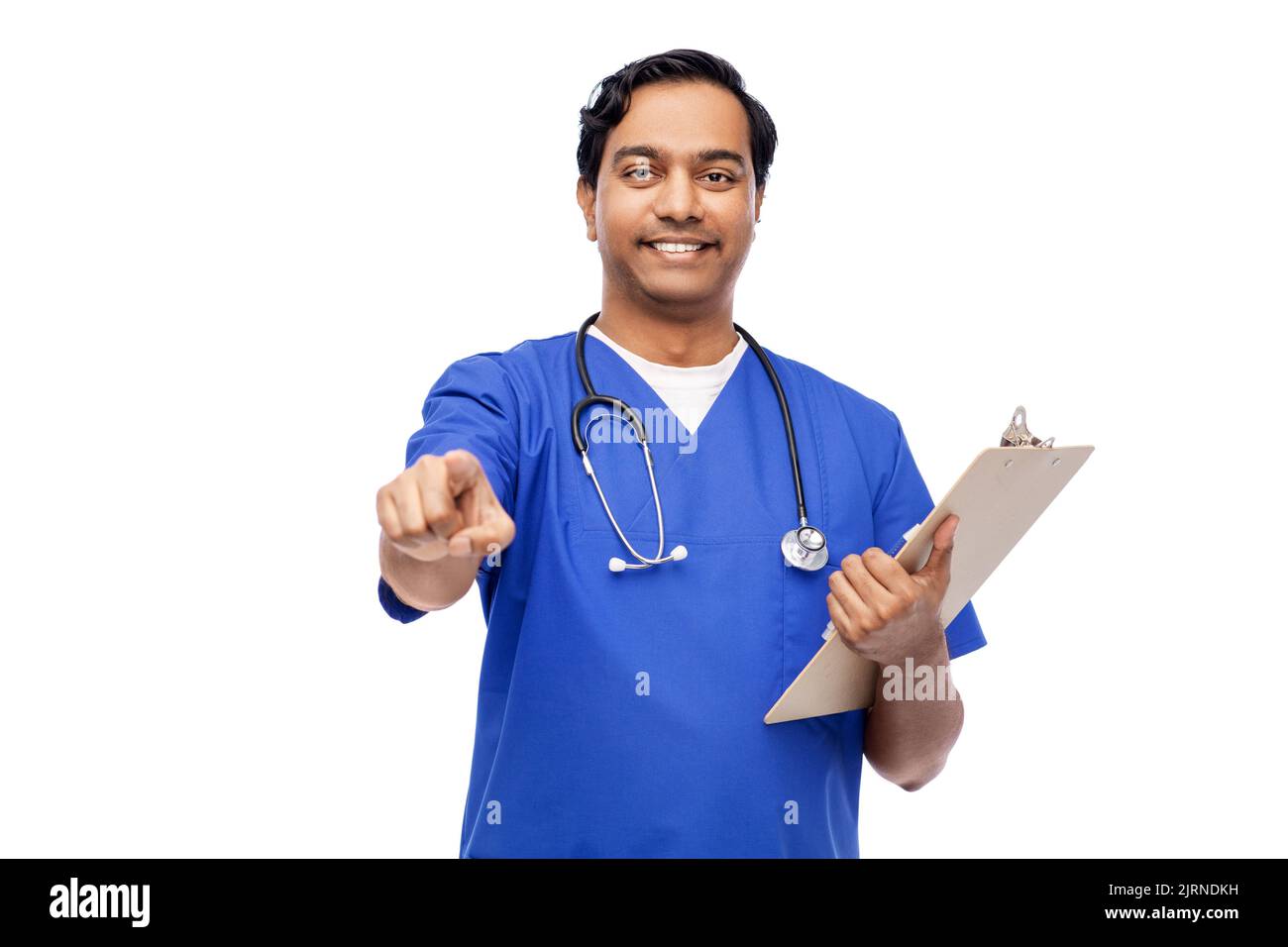 Nurse pointing finger hi-res stock photography and images - Alamy