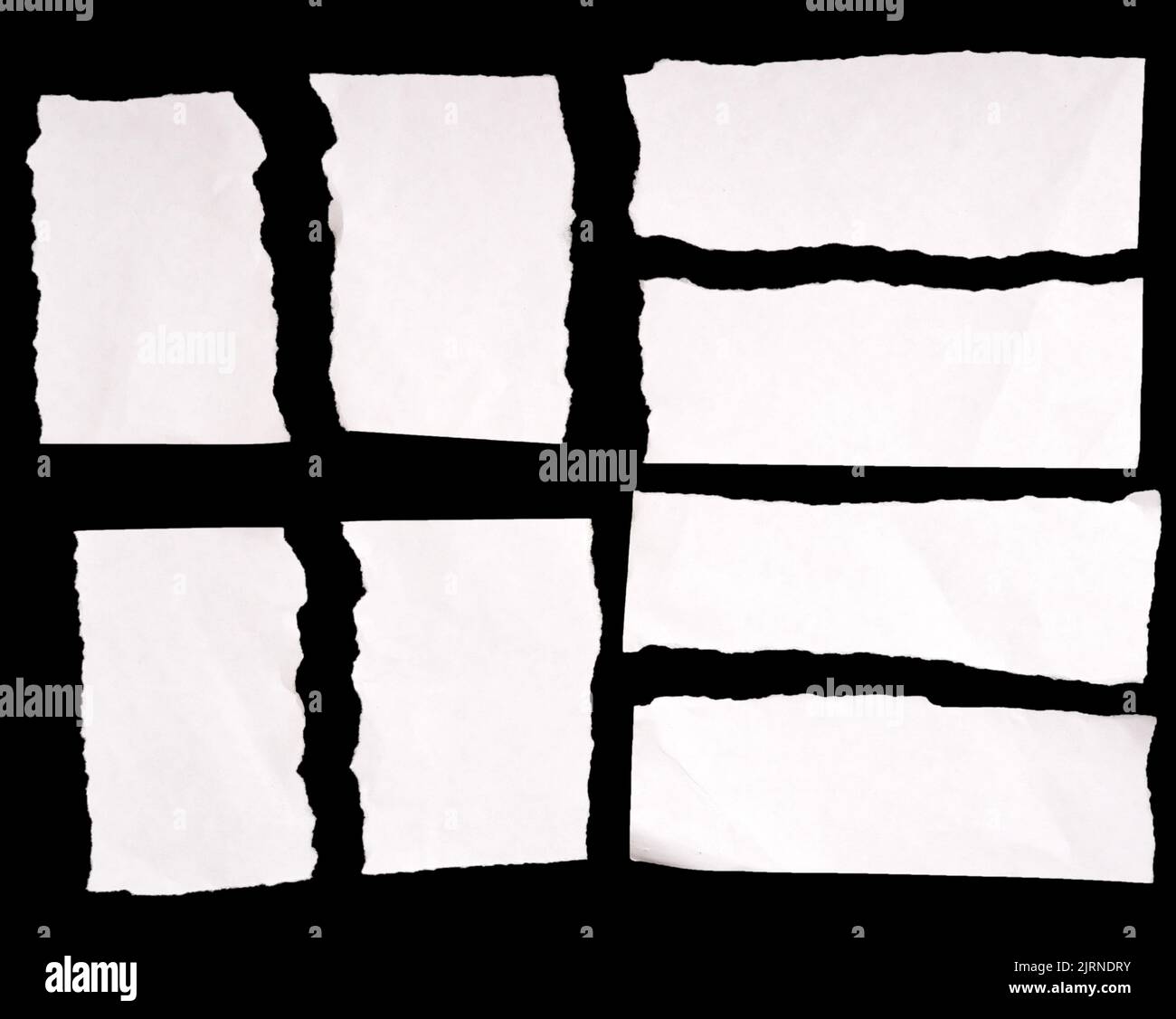 Torn paper on black background Stock Photo - Alamy