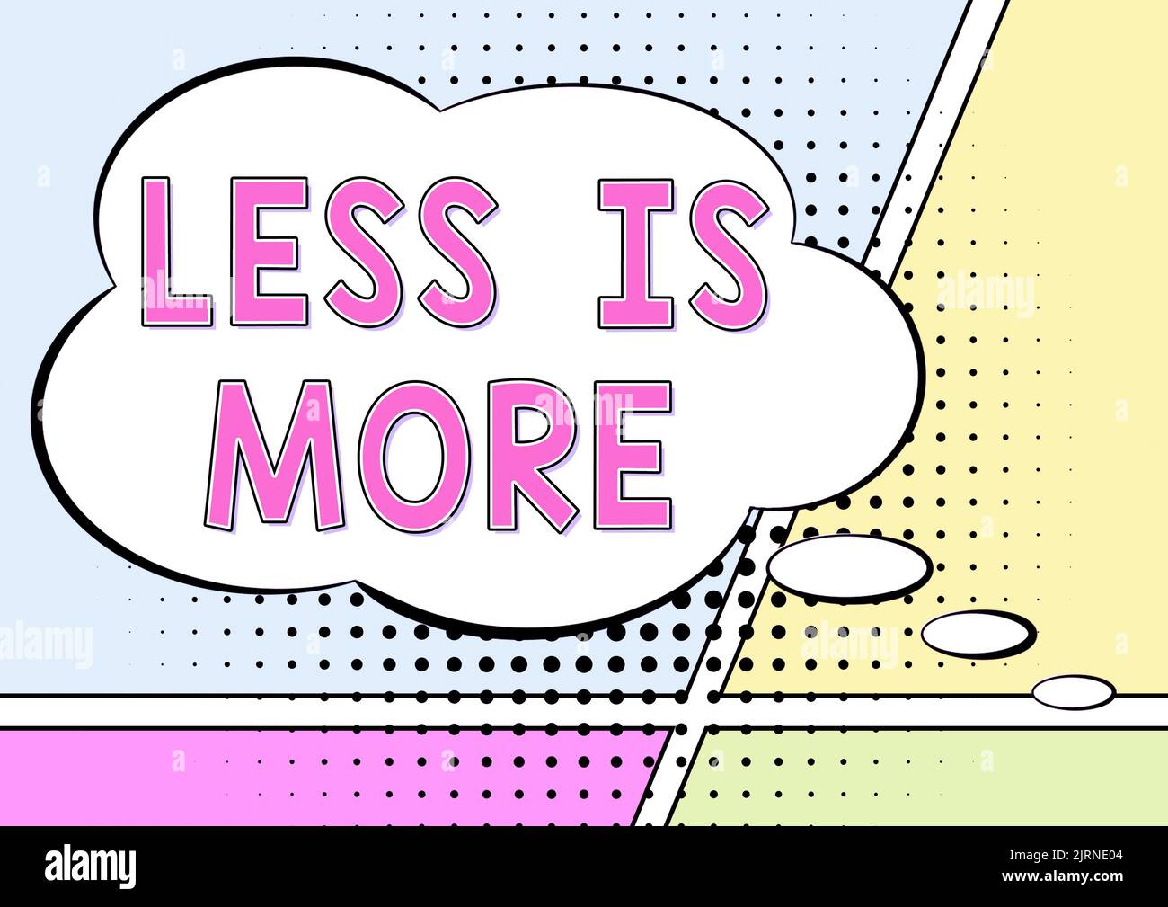 Text caption presenting Less Is More. Conceptual photo Minimalist ...