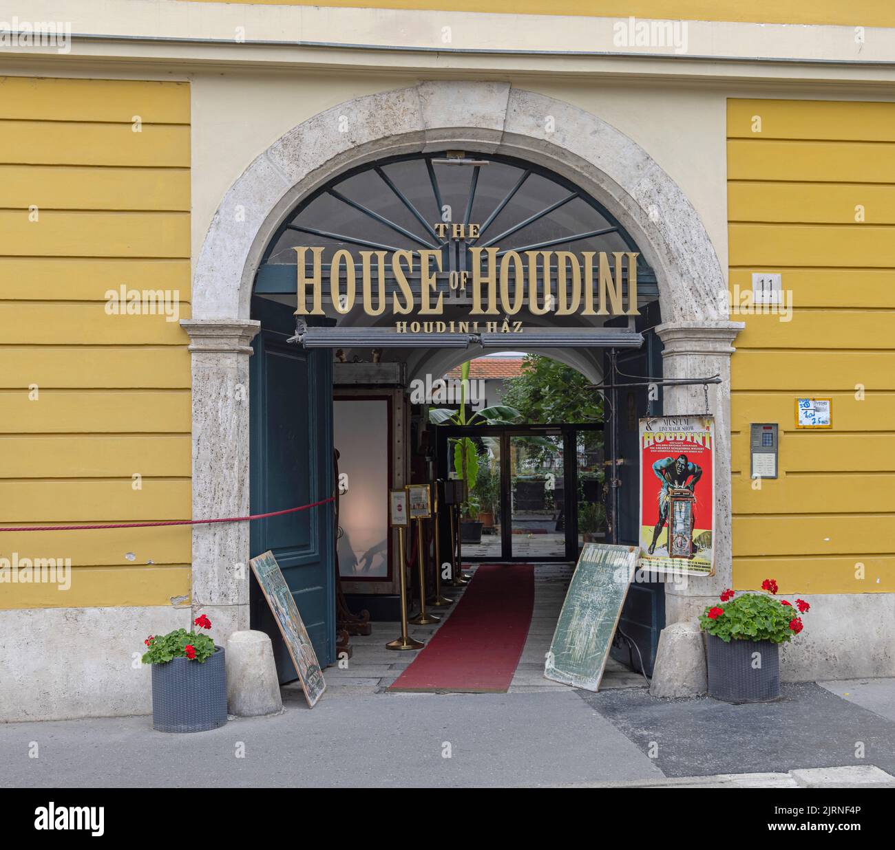 Budapest, Hungary - July 31, 2022: Famous Magician House of Houdini ...