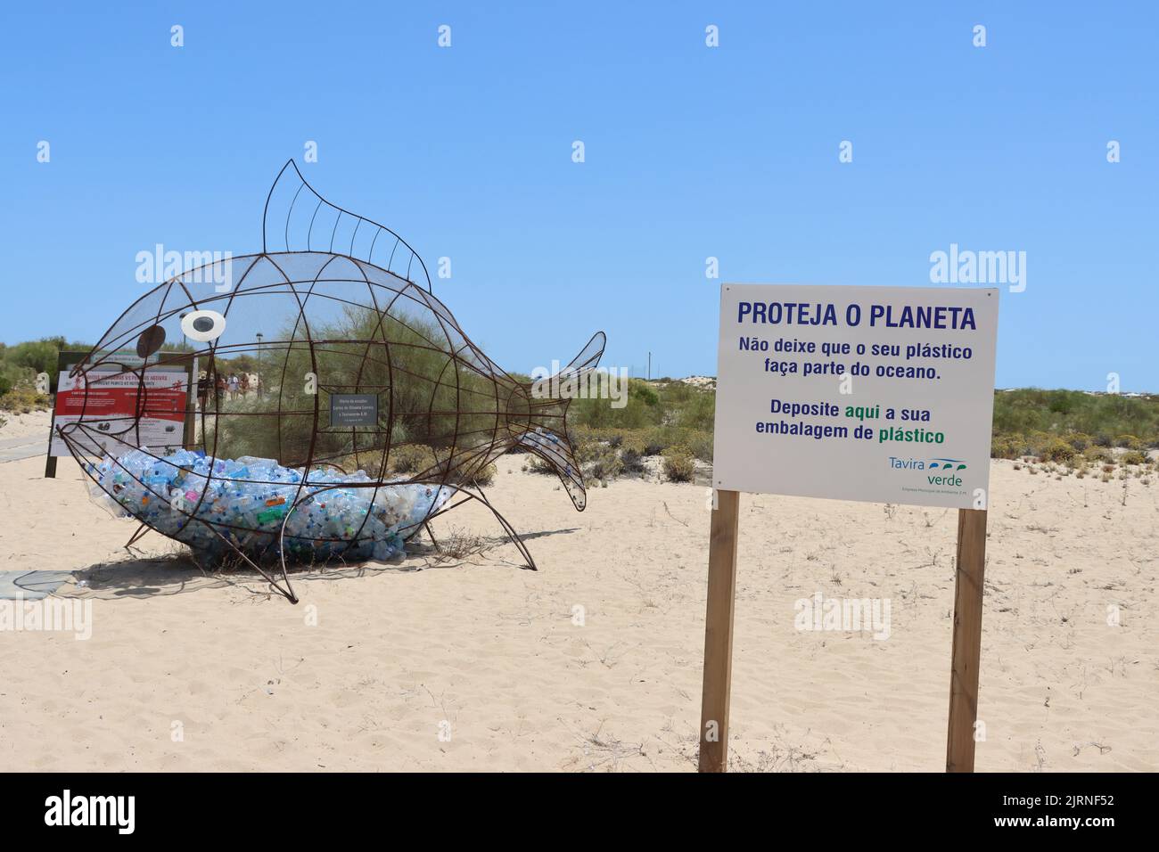 Fish shaped waste bin Stock Photo - Alamy