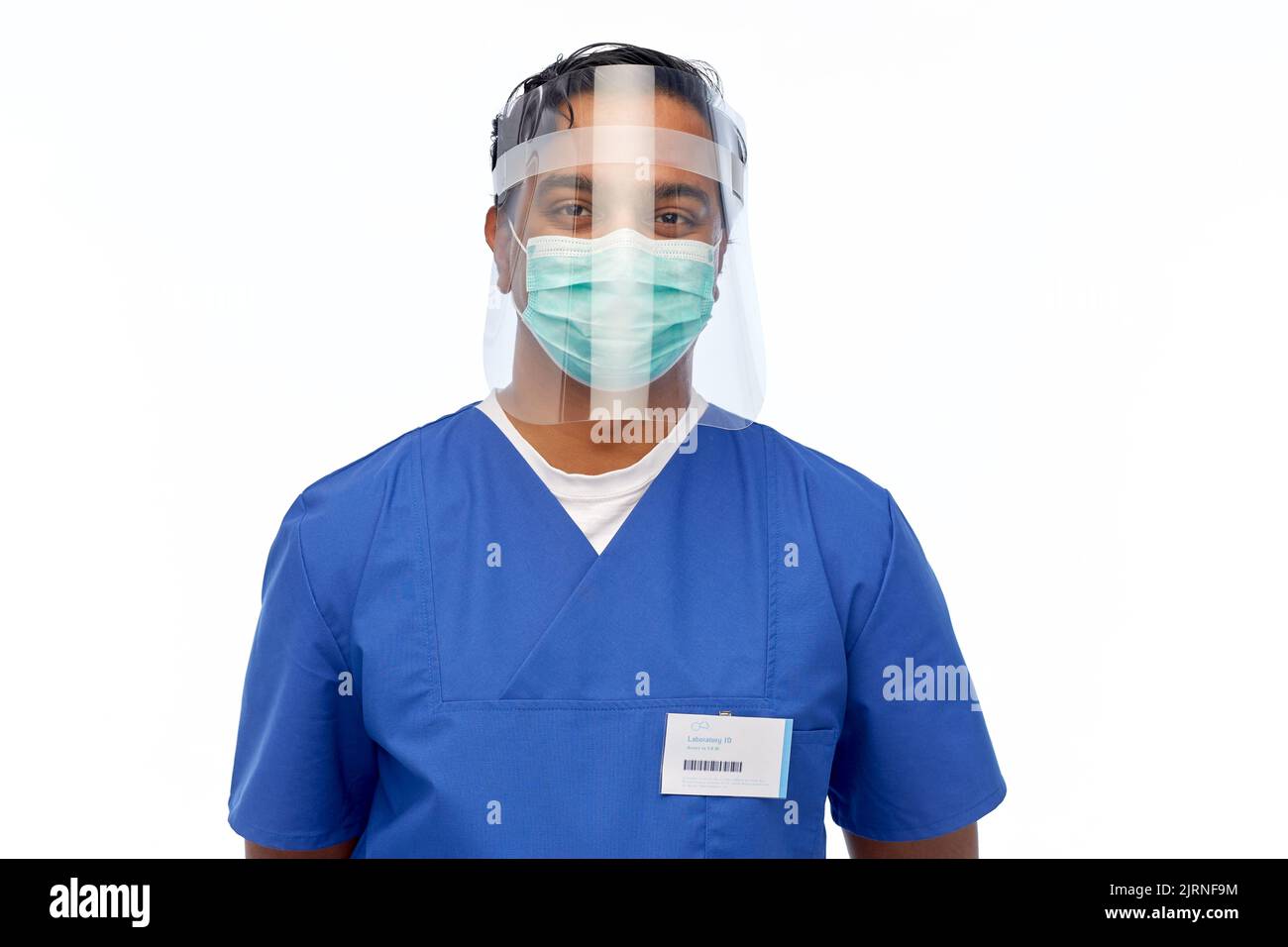 indian male doctor in mask and face shield Stock Photo - Alamy