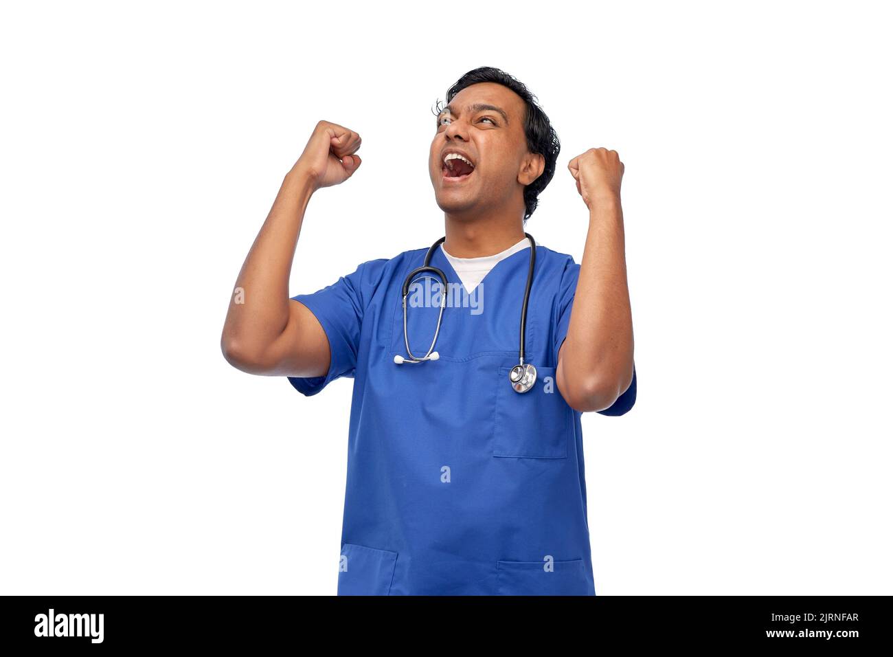 Doctor celebrating hi-res stock photography and images - Alamy