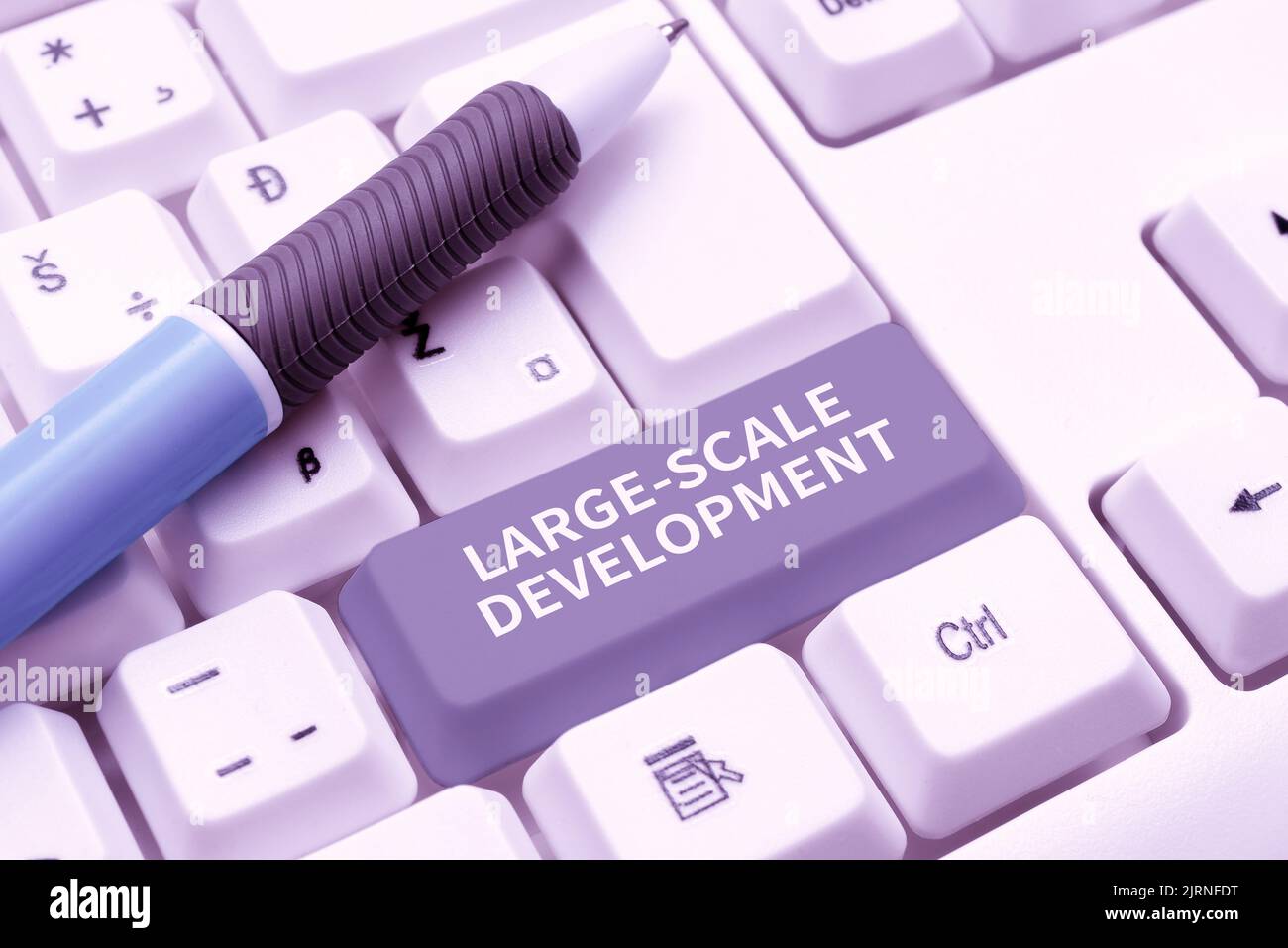 Hand writing sign Large Scale Development. Business showcase Develop on ...