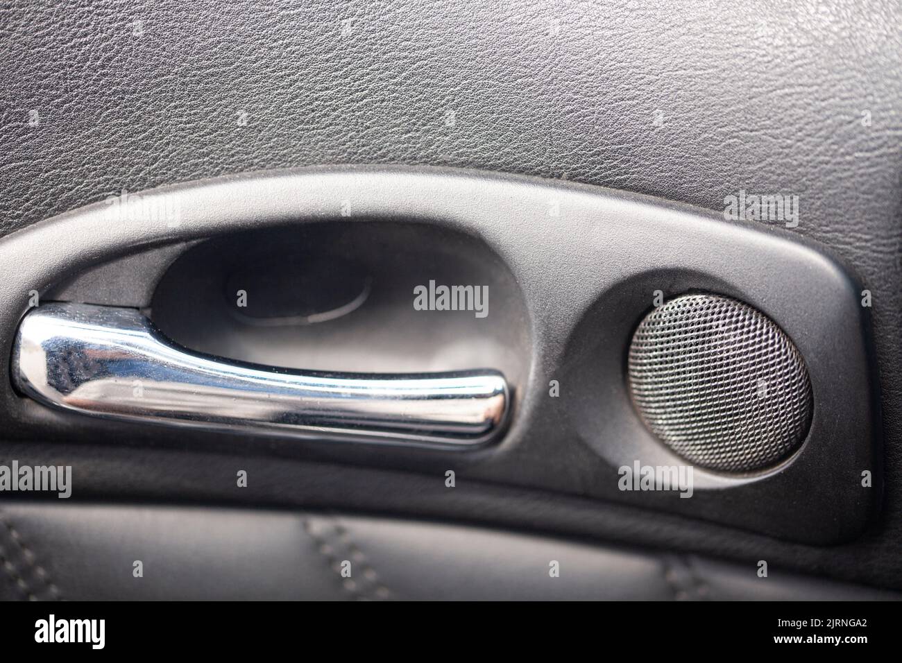Car interior. Front door panel Stock Photo - Alamy