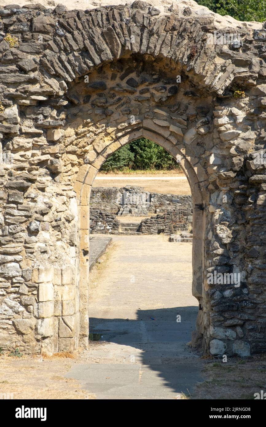 The ancient remains of Lesnes Abbey, the 12th century built monastery ...