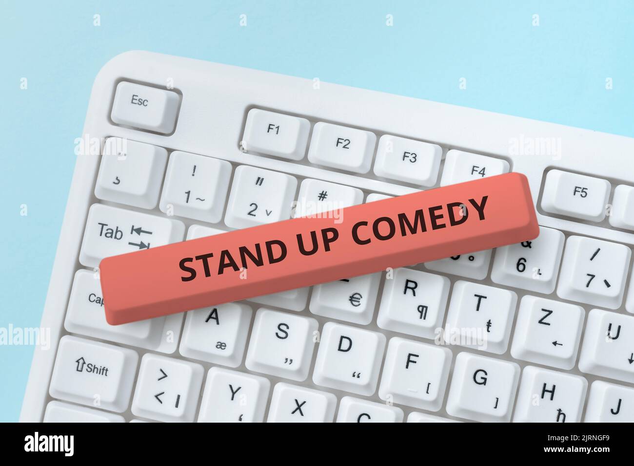 Sign displaying Stand Up Comedy. Word Written on Comedian performing ...