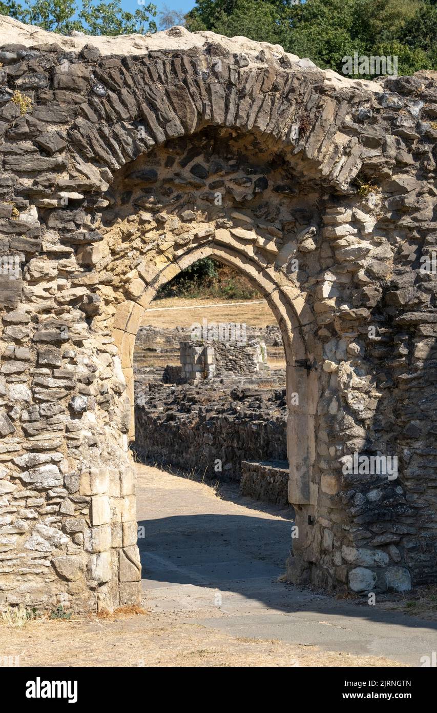 The ancient remains of Lesnes Abbey, the 12th century built monastery ...