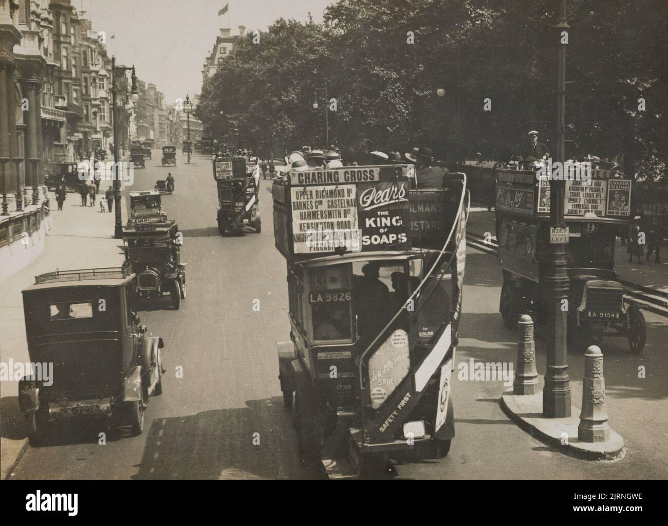 Piccadilly. St. James Park on right. From: World War I photograph album ...