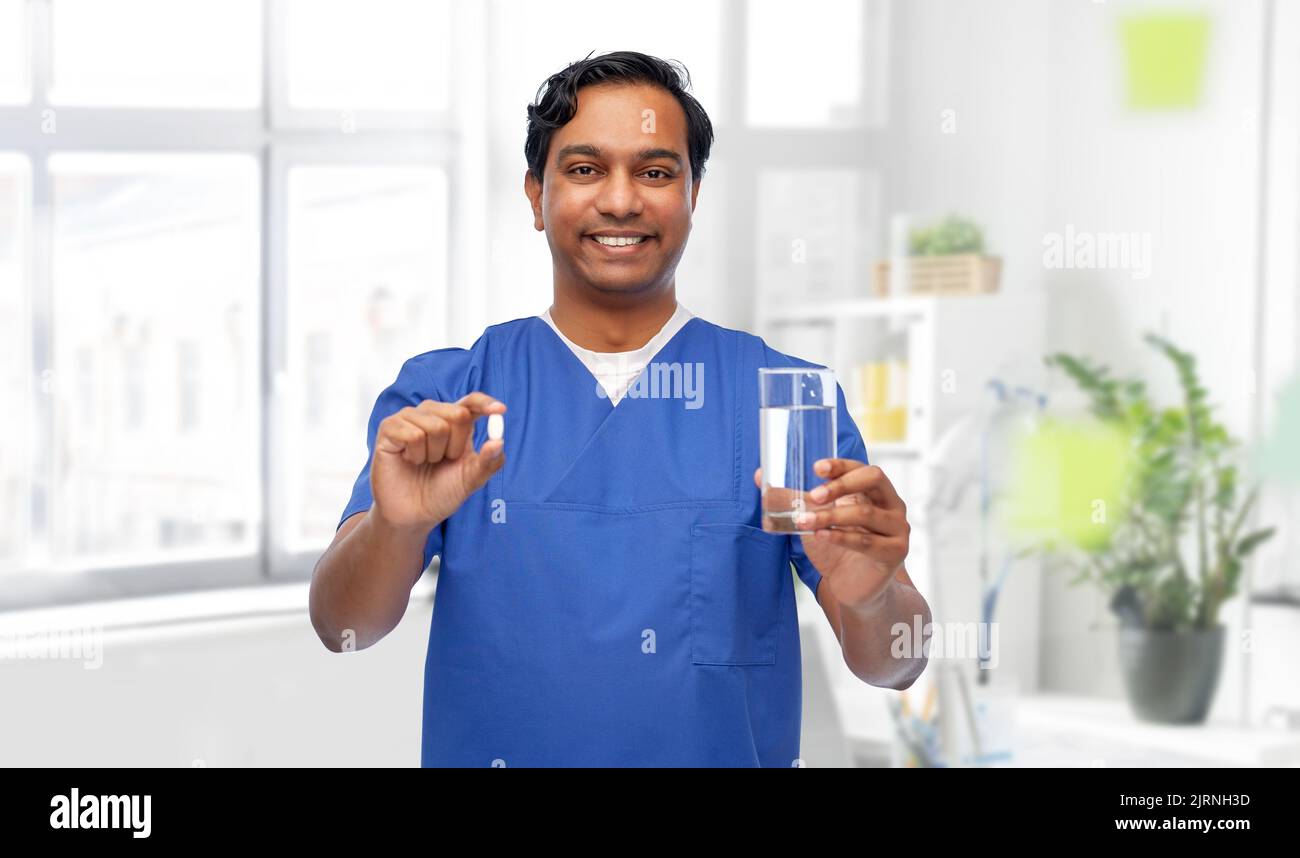 Glass healthcare man hospital hi-res stock photography and images - Alamy