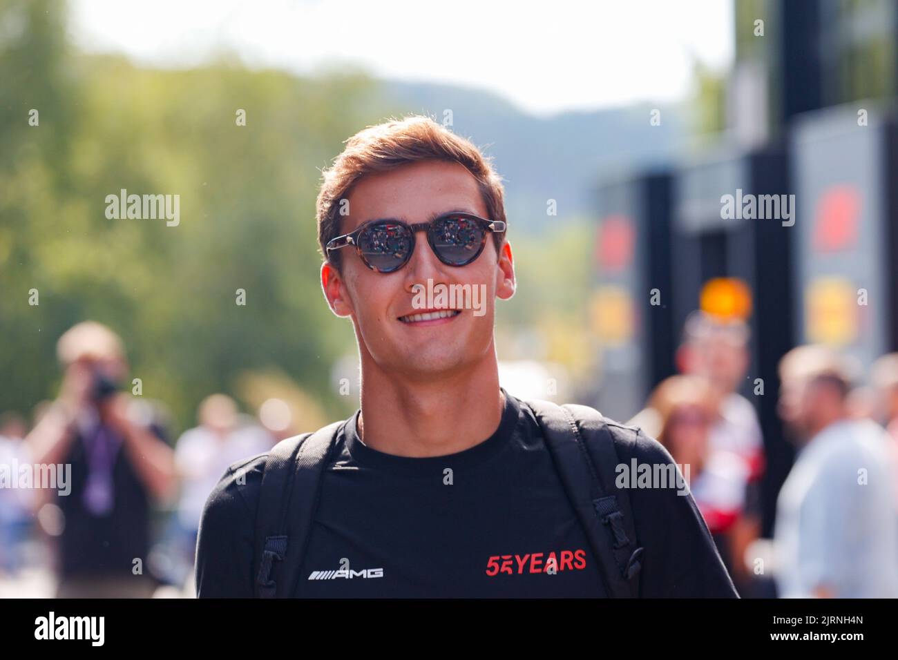 RUSSELL George (gbr), Mercedes AMG F1 Team W13, portrait during the ...