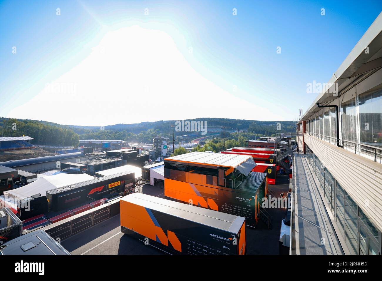 landscape, paysage,, paddock, motorhome, during the Formula 1 Rolex ...