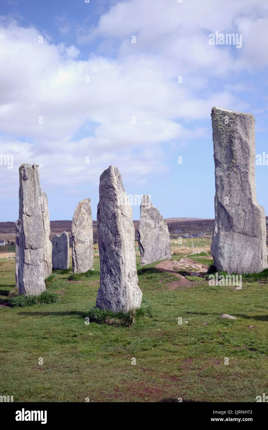 Scotland, Outer Hebrides, Lewis,Callanish standing stones Stock Photo ...