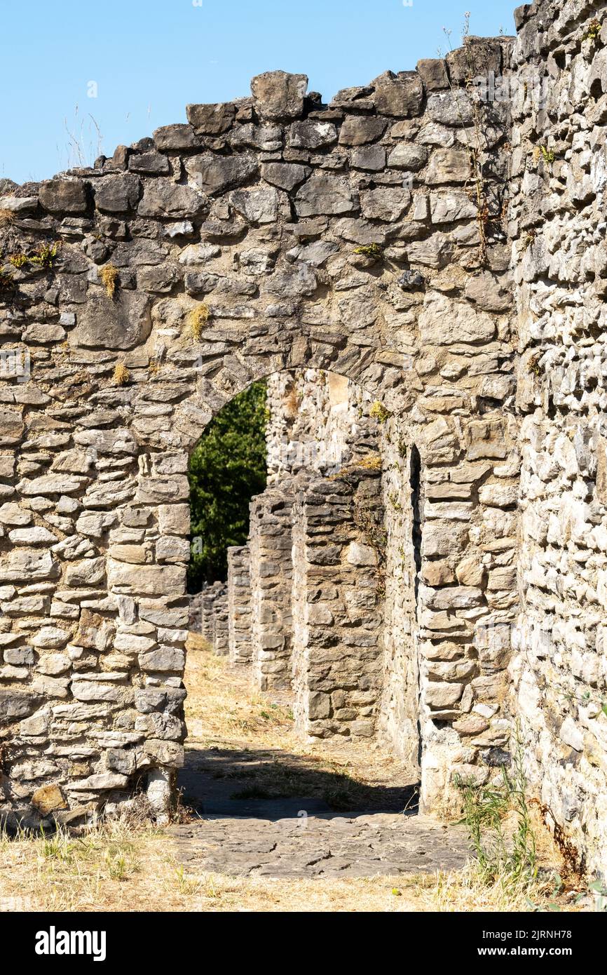 The ancient remains of Lesnes Abbey, the 12th century built monastery ...