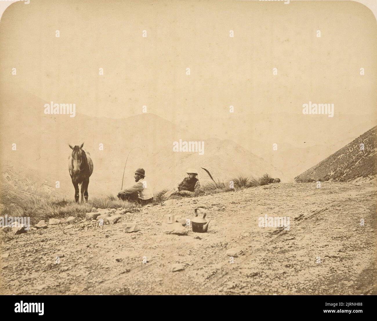 Summit of Porters Pass, Canterbury, 1868, West Coast, by Daniel Mundy ...