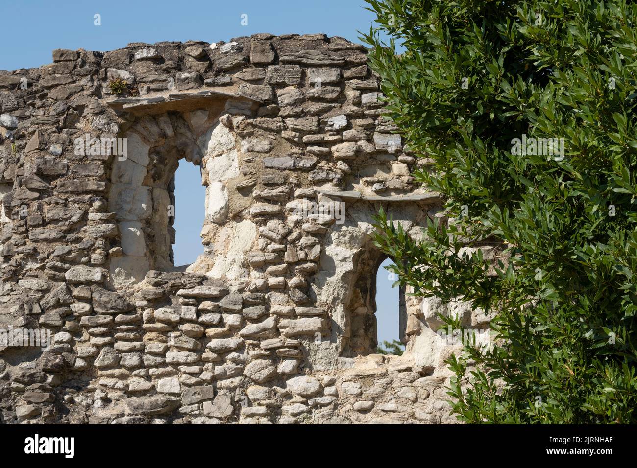 The ancient remains of Lesnes Abbey, the 12th century built monastery ...