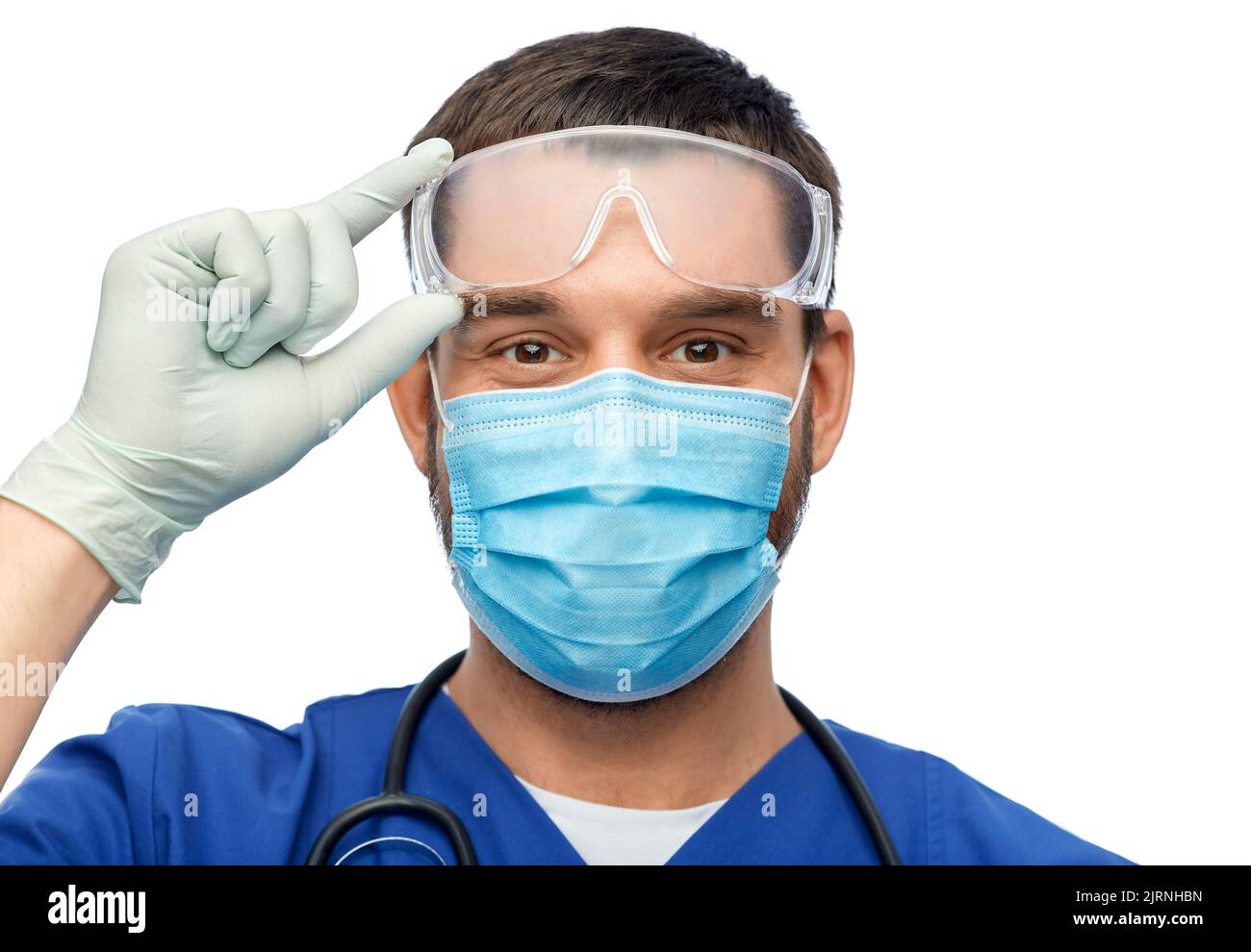 Goggles mask gloves hi-res stock photography and images - Alamy