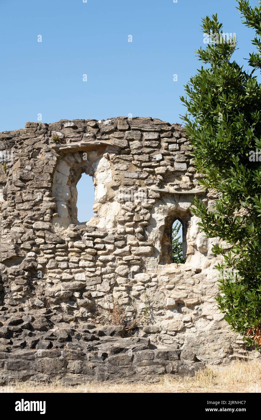 The ancient remains of Lesnes Abbey, the 12th century built monastery ...