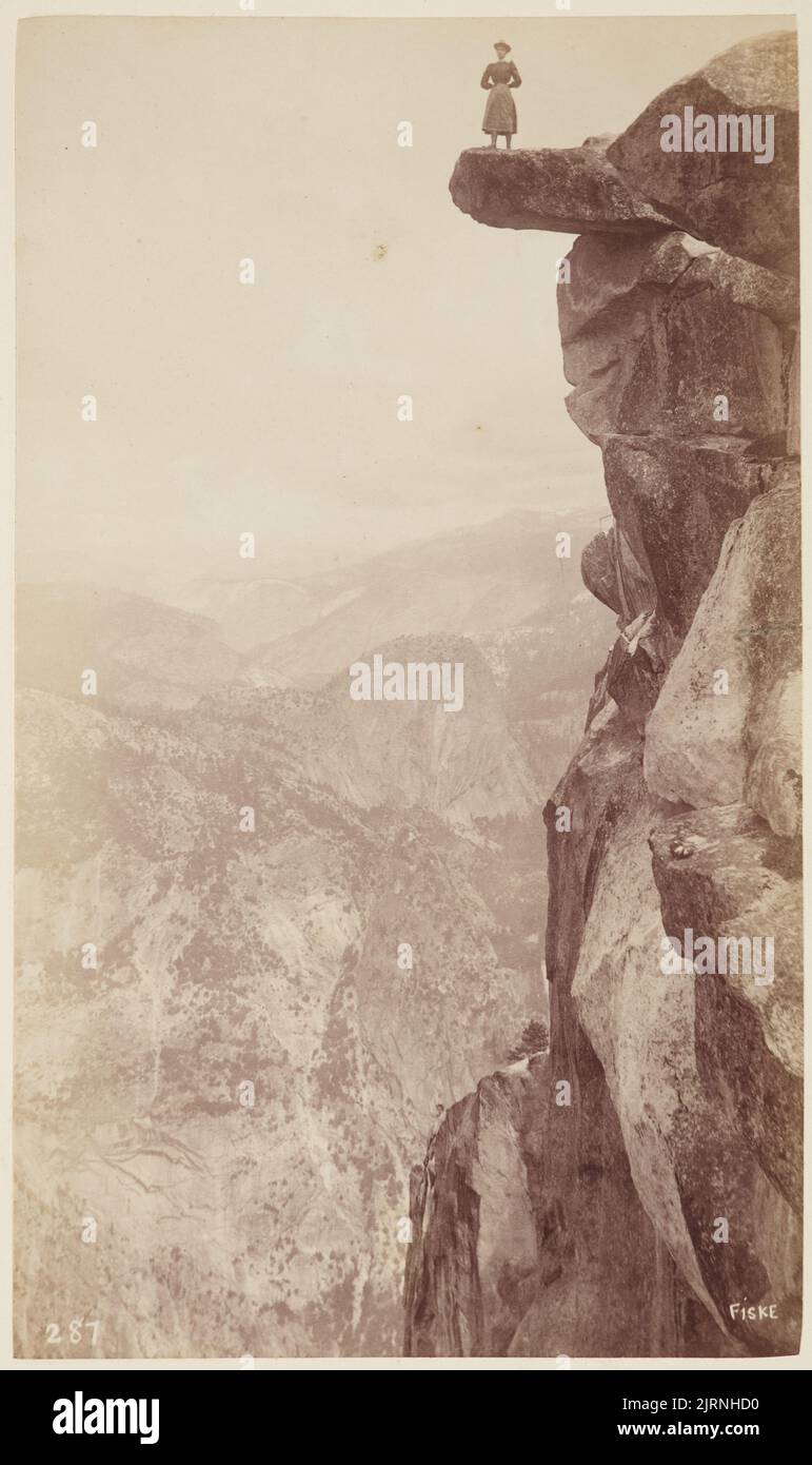 Overhanging rock at Glacier Point, 3200 feet. From the album ...