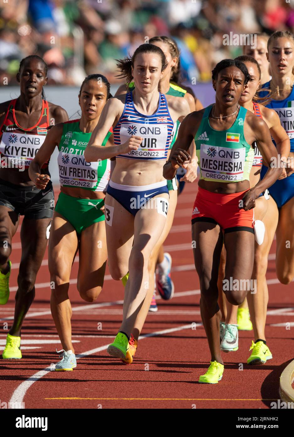 Hirut Meshesha of Ethiopia competing in the women’s 1500m heats at the ...