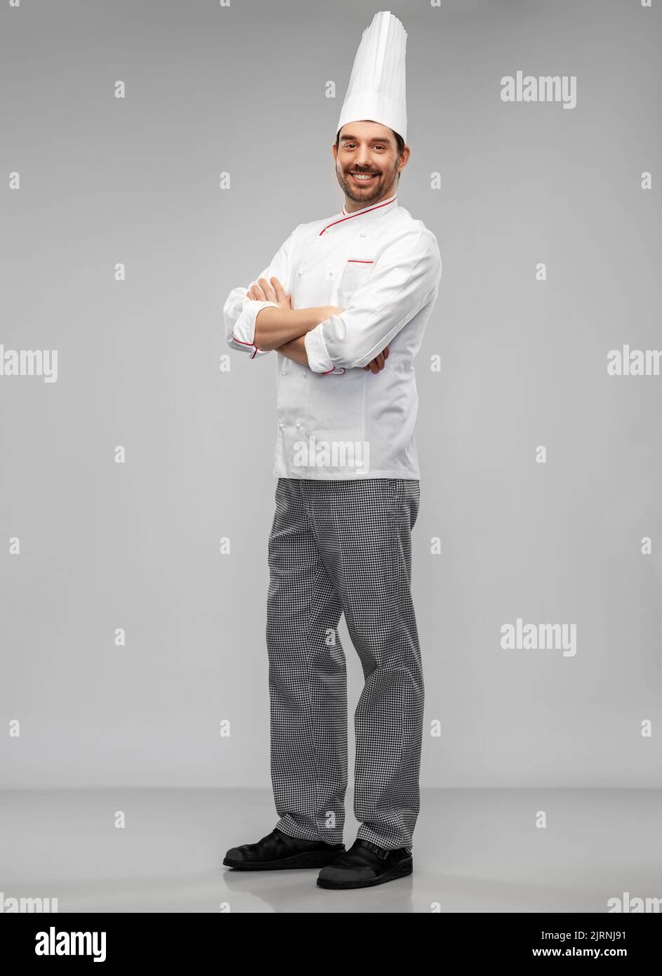 Happy confident chef man hi-res stock photography and images - Alamy