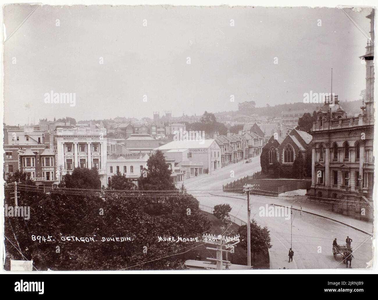 Octagon, Dunedin, 1914, Dunedin, by Muir & Moodie Stock Photo - Alamy