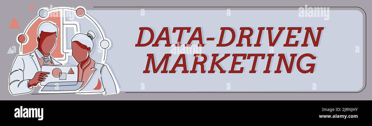 Conceptual display Data Driven Marketing. Concept meaning Strategy ...
