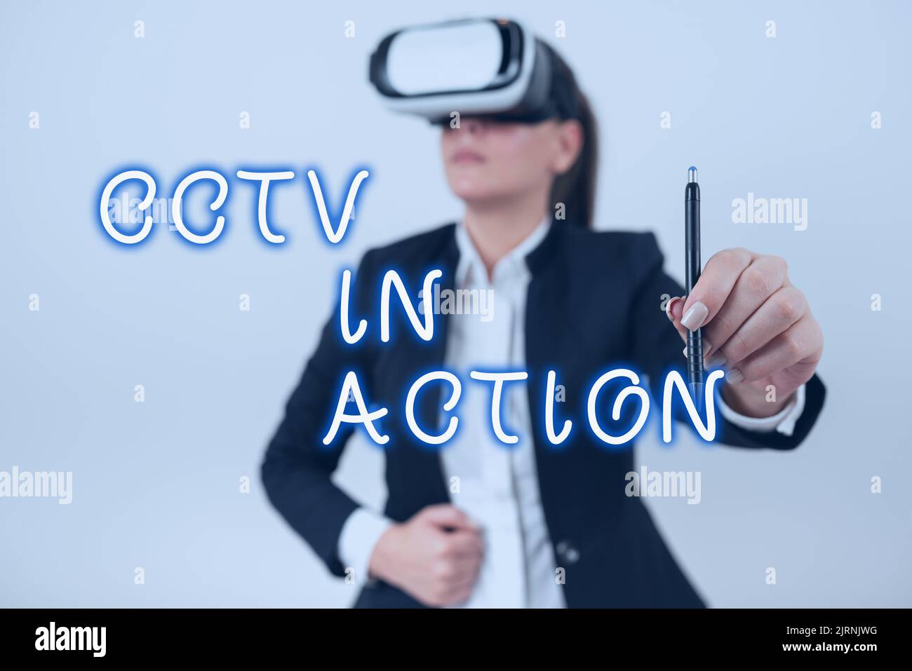 Conceptual display Cctv In Action. Business idea Selfcontained ...