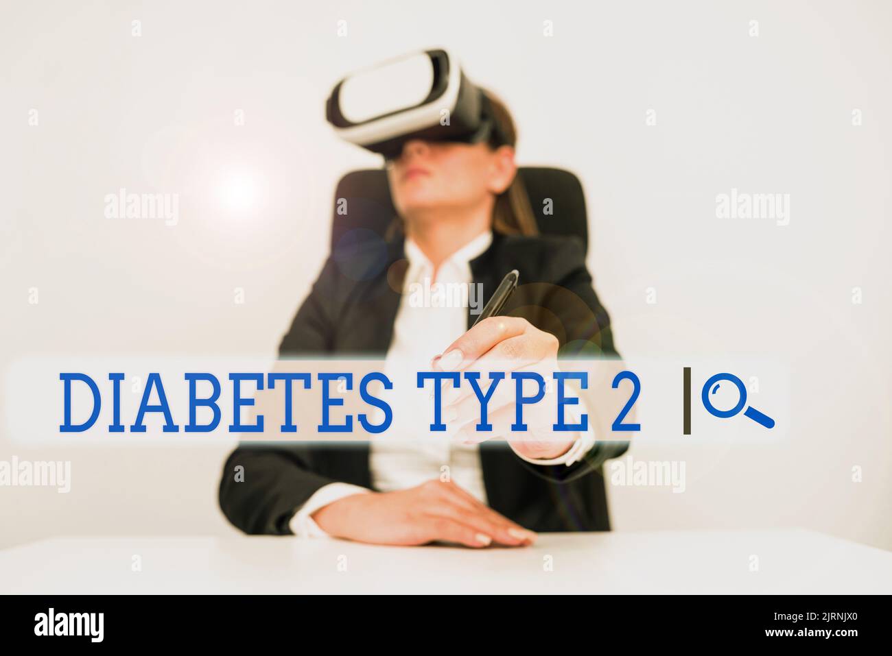 Text showing inspiration Diabetes Type 2. Concept meaning condition ...