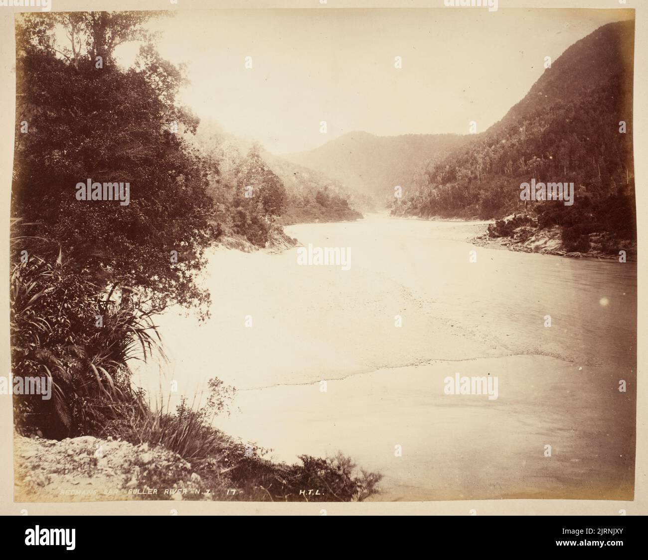 Redman's Bar, Buller River. From the album: Untitled landscape, circa ...