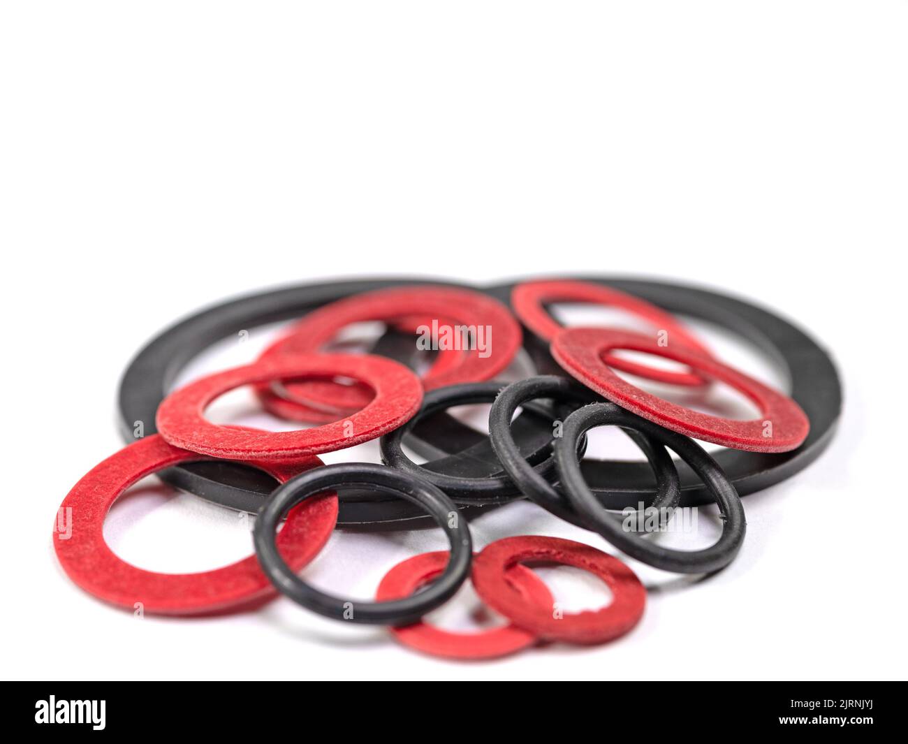 Various sealing rings against a white background Stock Photo - Alamy