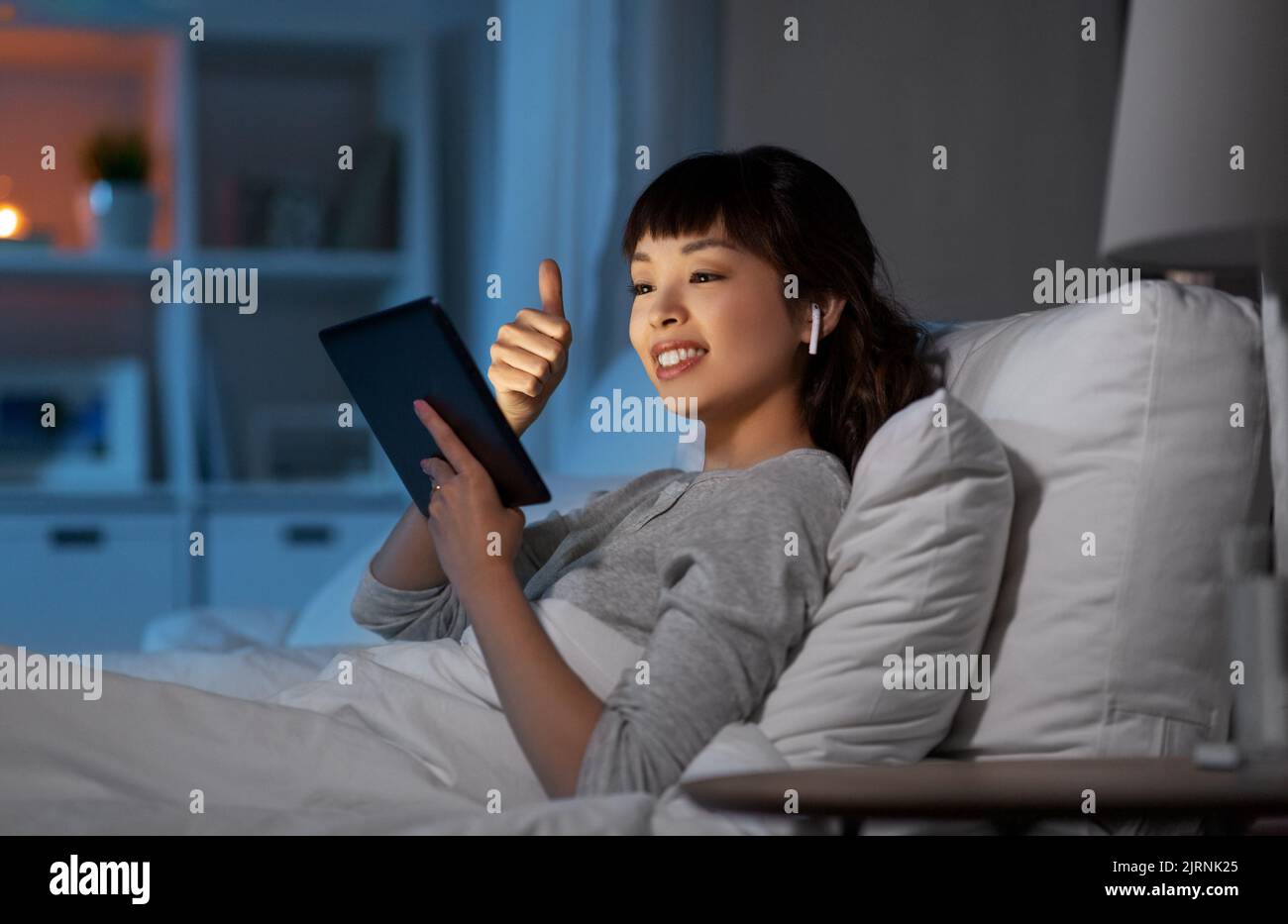 Night call in bed hi-res stock photography and images - Alamy