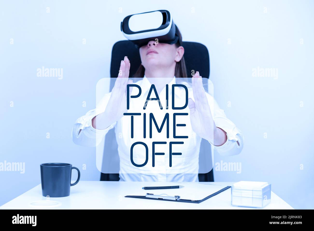 Writing displaying text Paid Time Off. Concept meaning Receiving ...