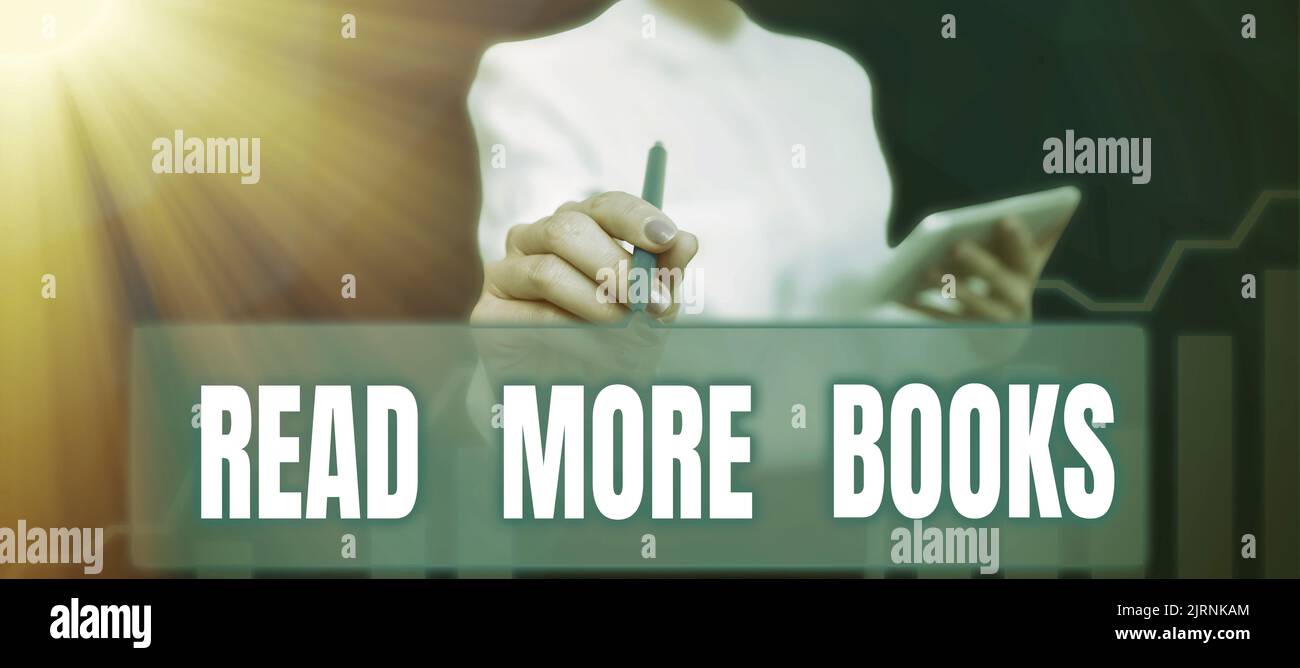 Text showing inspiration Read More Books. Business concept Increase ...