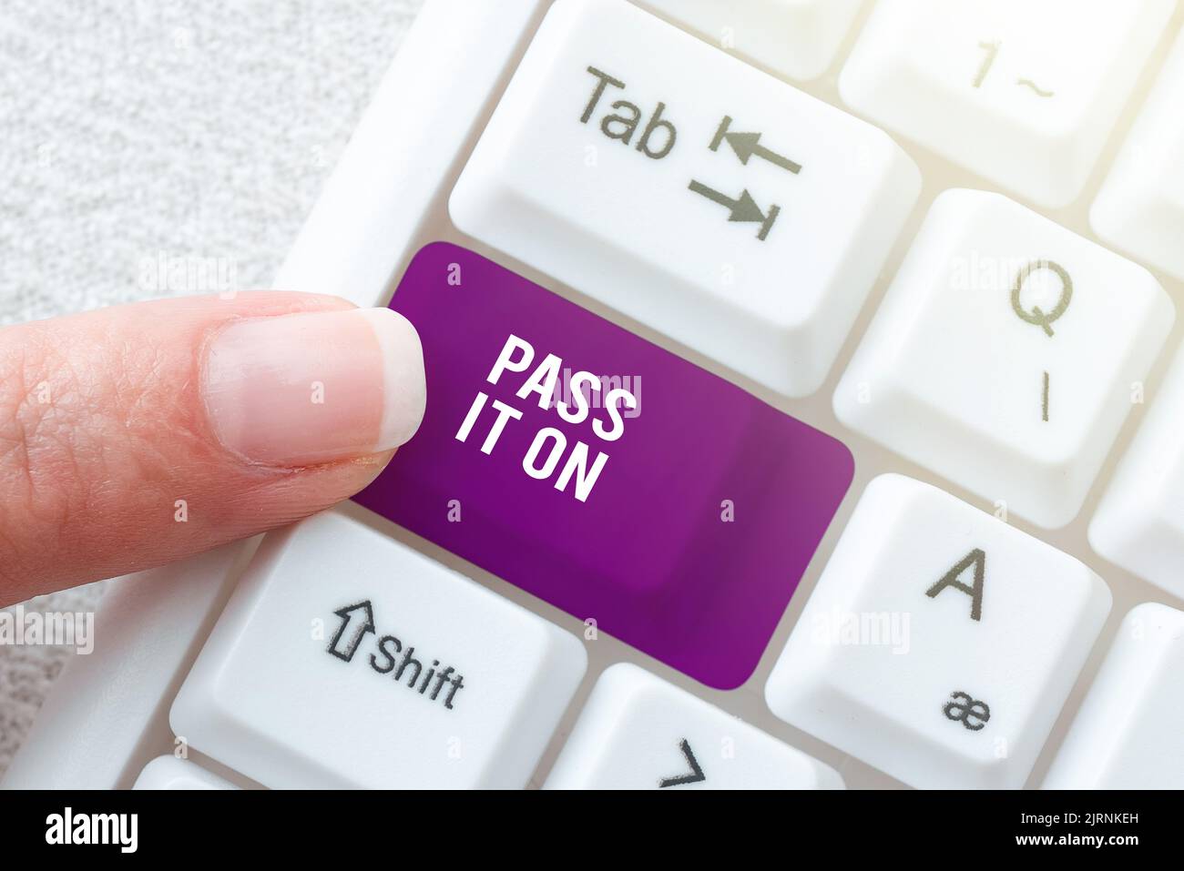 Writing displaying text Pass It On. Business approach Share something ...