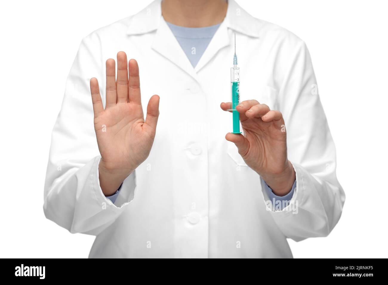 Stop hand sign nurse hi-res stock photography and images - Alamy