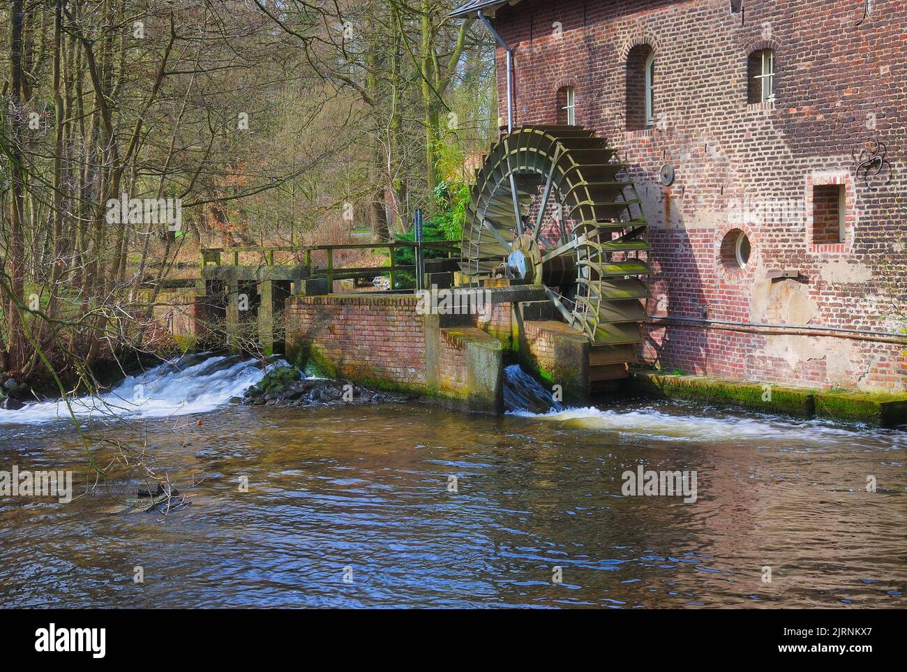 Brempter Muehle Watermill at Schwalm River in Niederkruechten,Rhineland ...