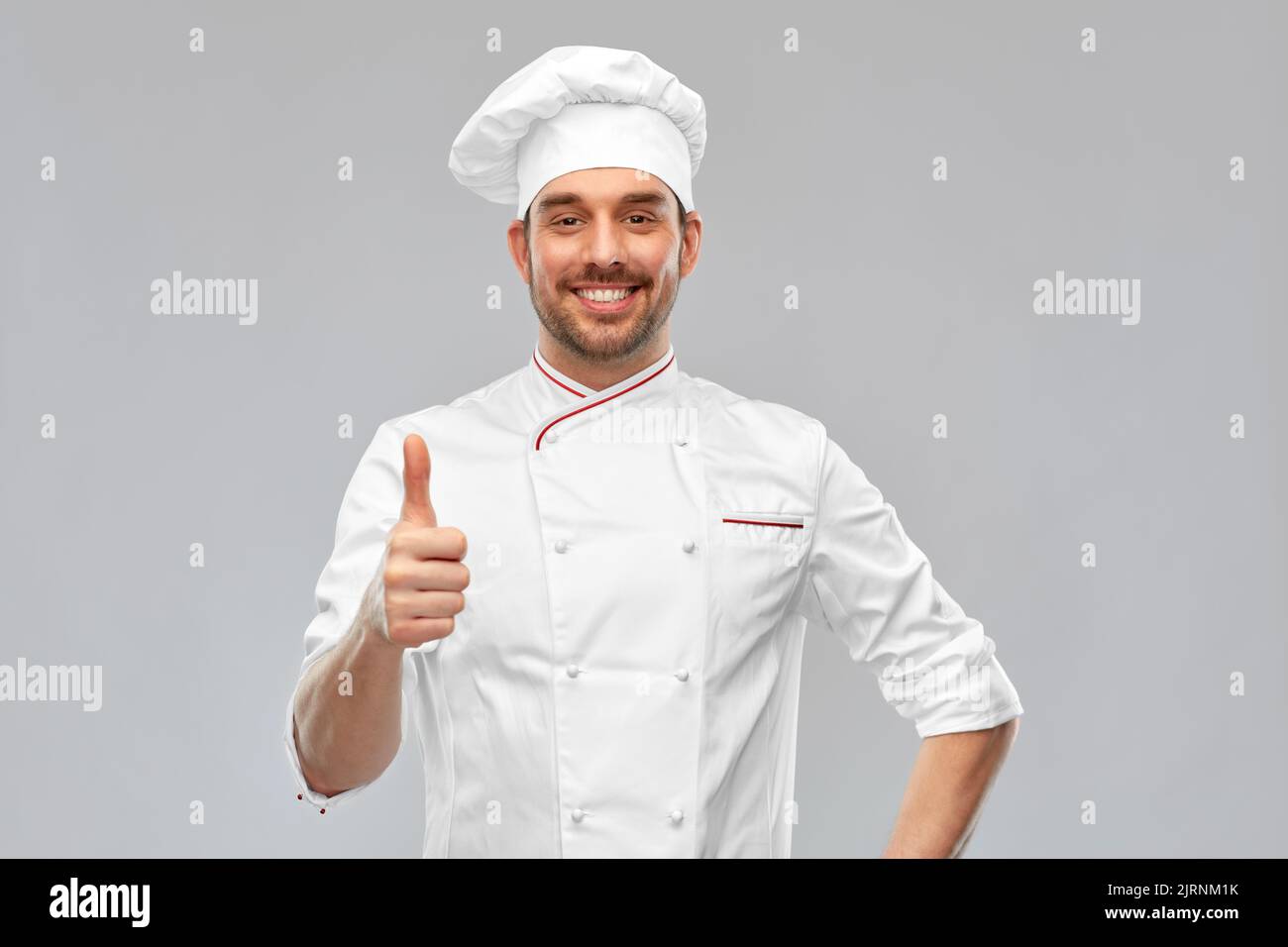 Smiling professional male chef hi-res stock photography and images - Alamy