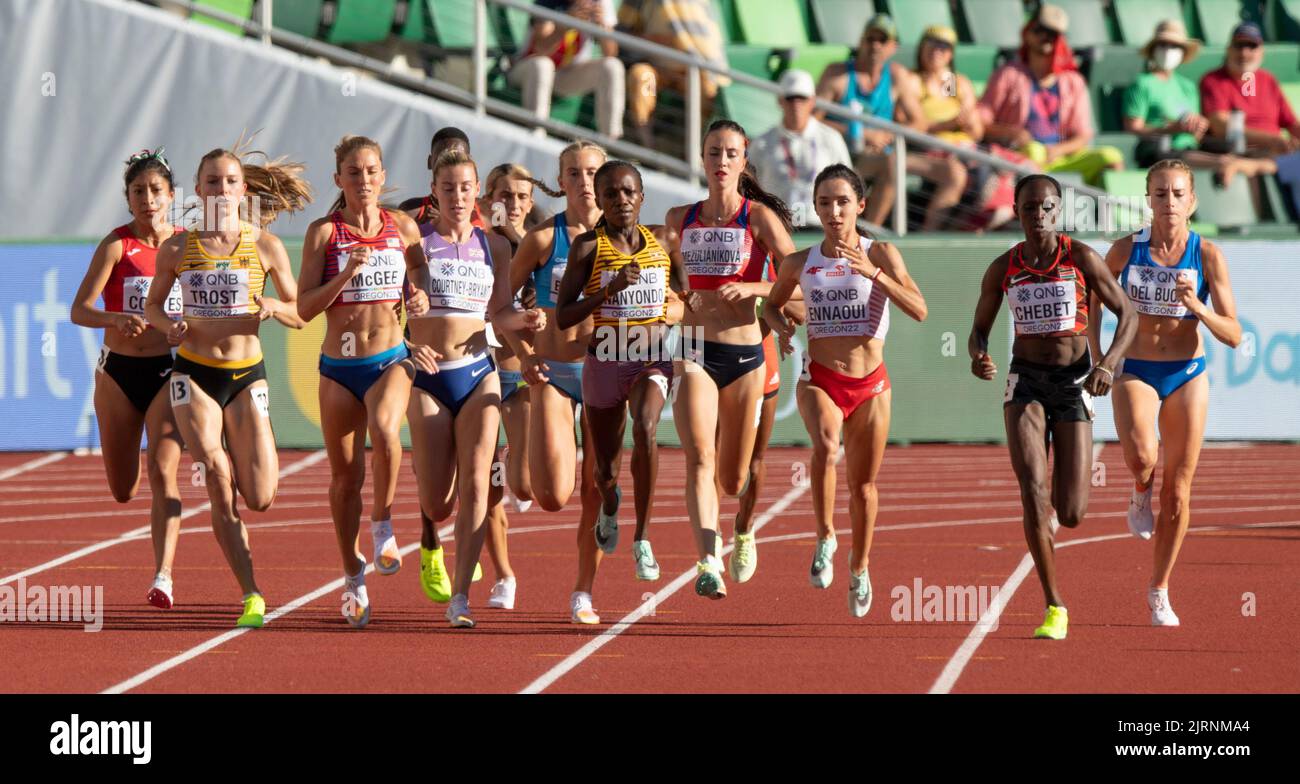Sofia Ennaoui of Poland competing in the women’s 1500m heats at the ...