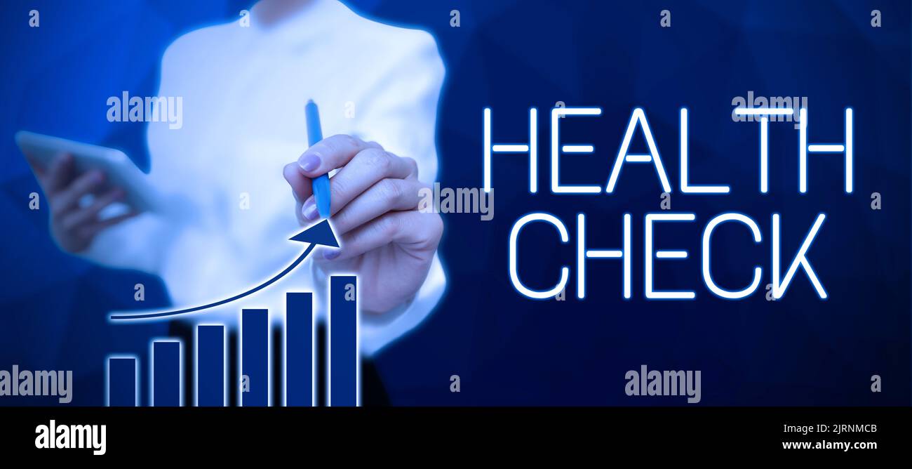 Inspiration showing sign Health Check. Word Written on Medical ...