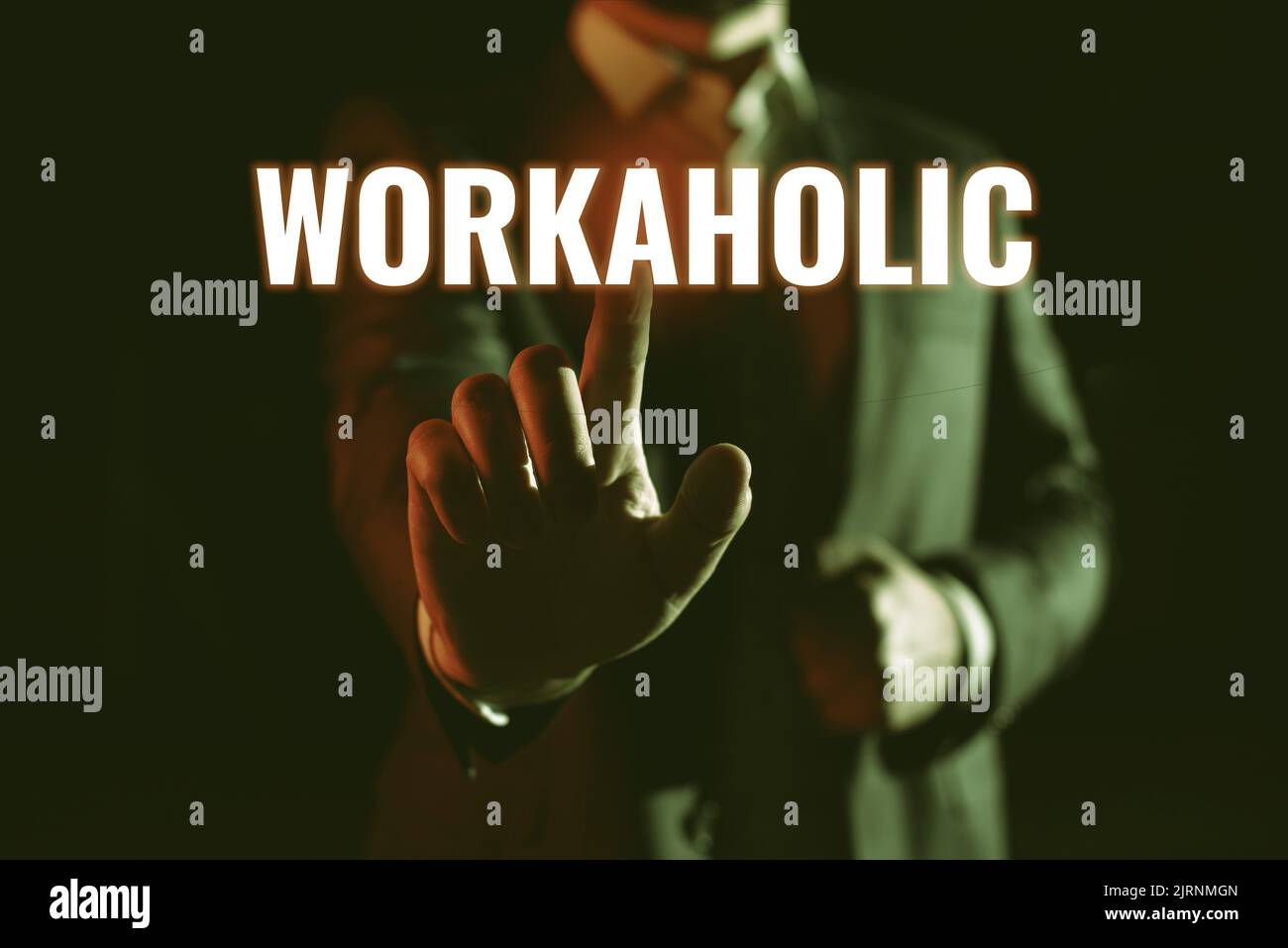 Writing displaying text Workaholic. Concept meaning Person who ...