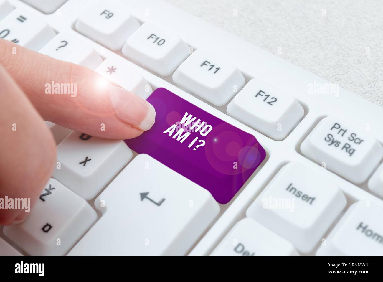 Conceptual caption Who Am I. Internet Concept Introduce Identify ...