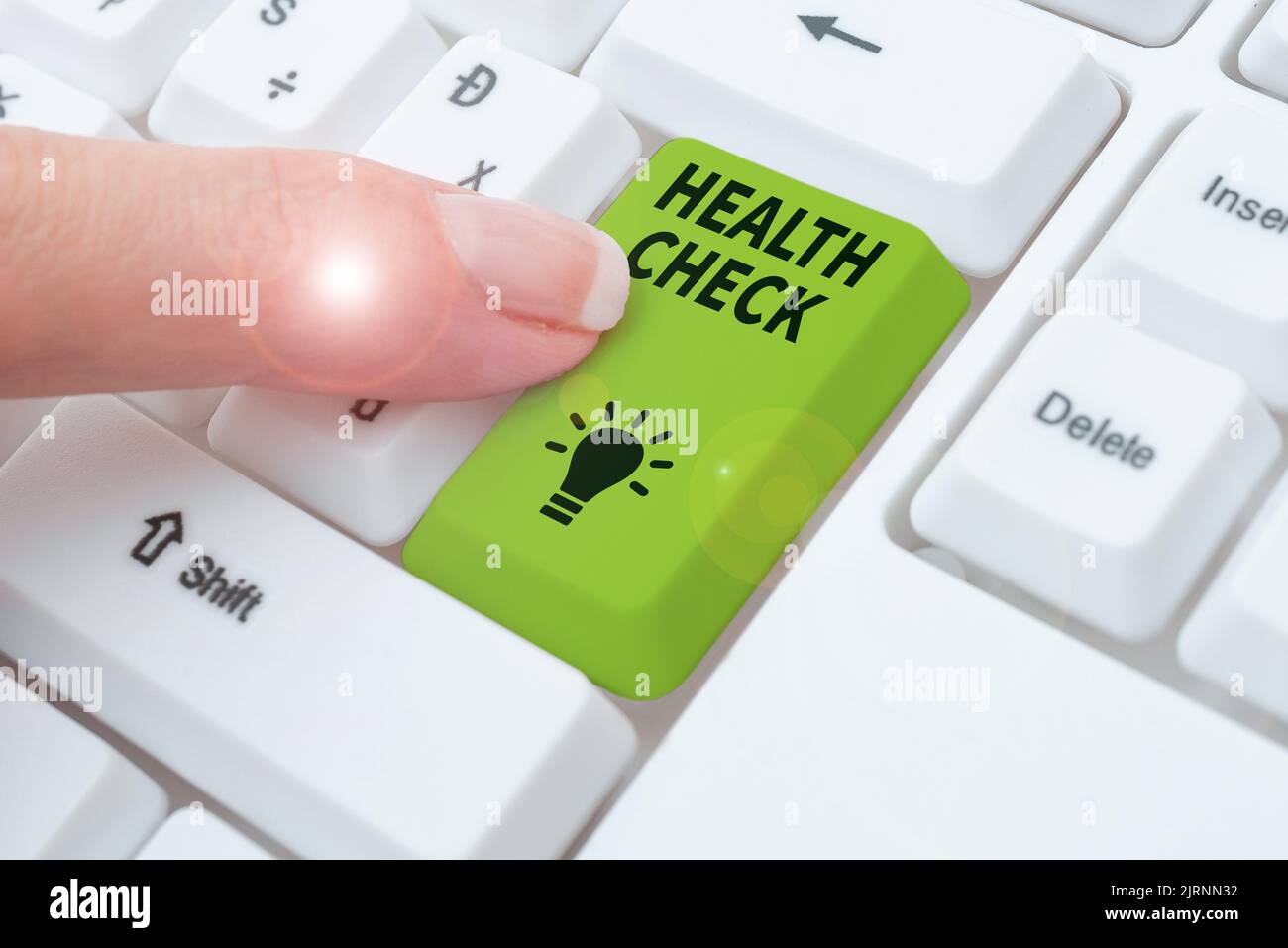 Text caption presenting Health Check. Word for Medical Examination ...