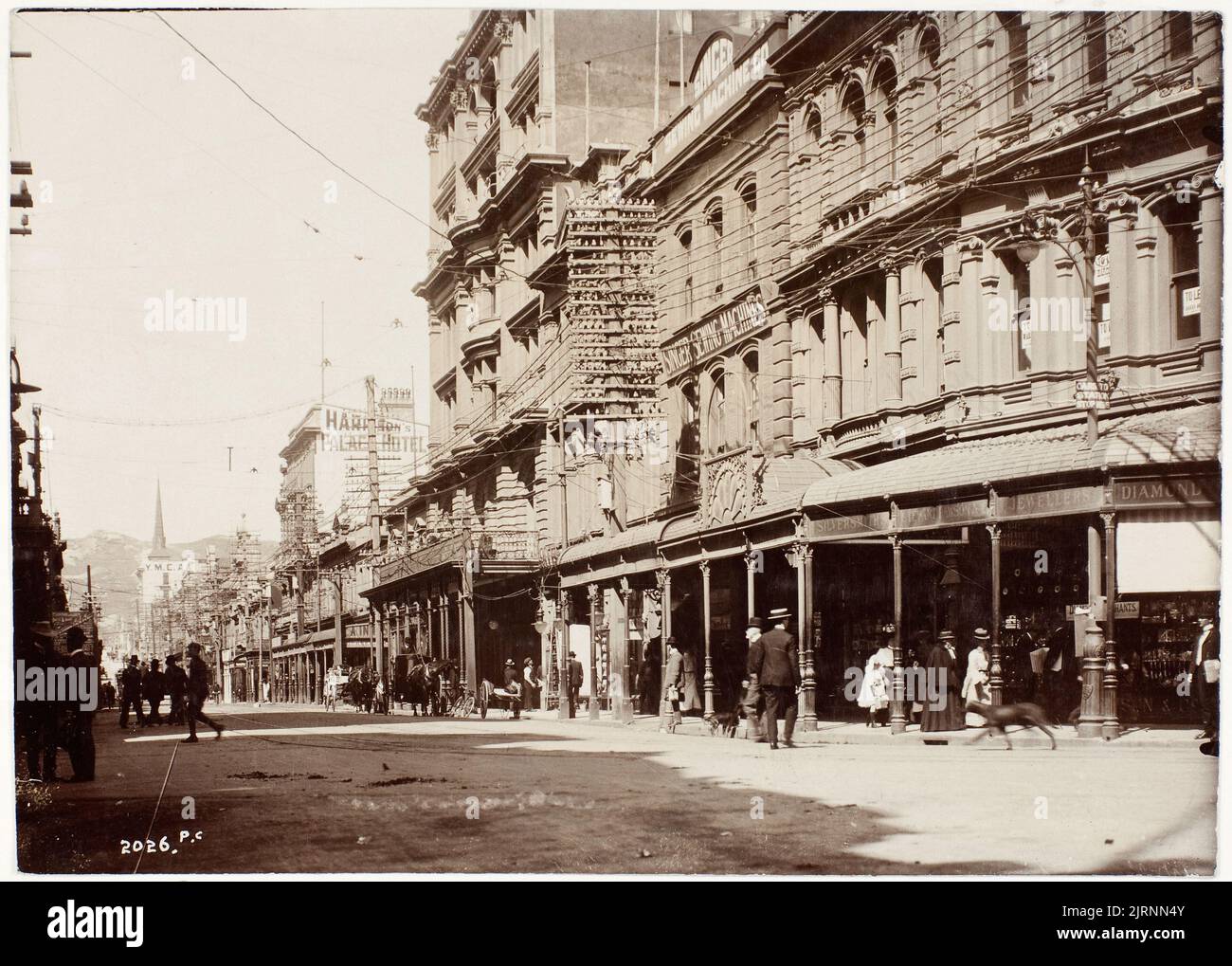 Untitled [Willis Street, Wellington], circa 1900, Dunedin, by Muir ...